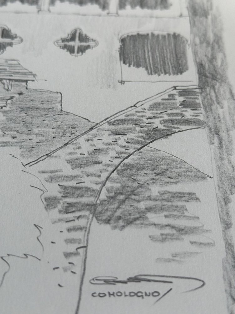 Jan Kristofori, Swiss Motives/Tessin Houses, Original Pencil Sketches ...