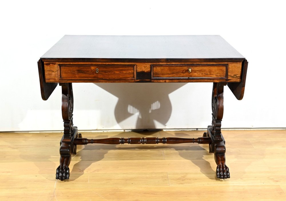 Early 19th Century Office Table with Shutters for sale at Pamono