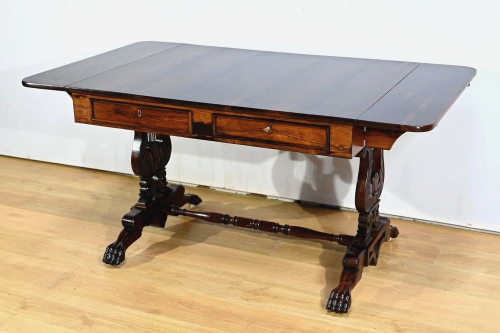 Early 19th Century Office Table with Shutters for sale at Pamono