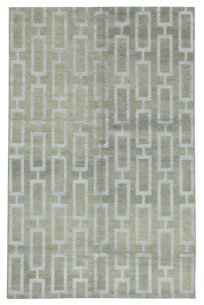 Moroccan Handmade Geometric Design Wool Rug, 2000s for sale at Pamono