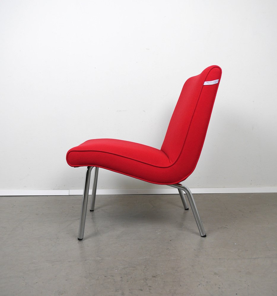 Red and Blue Vostra Chairs with Side Table by Walter Knoll, Germany ...