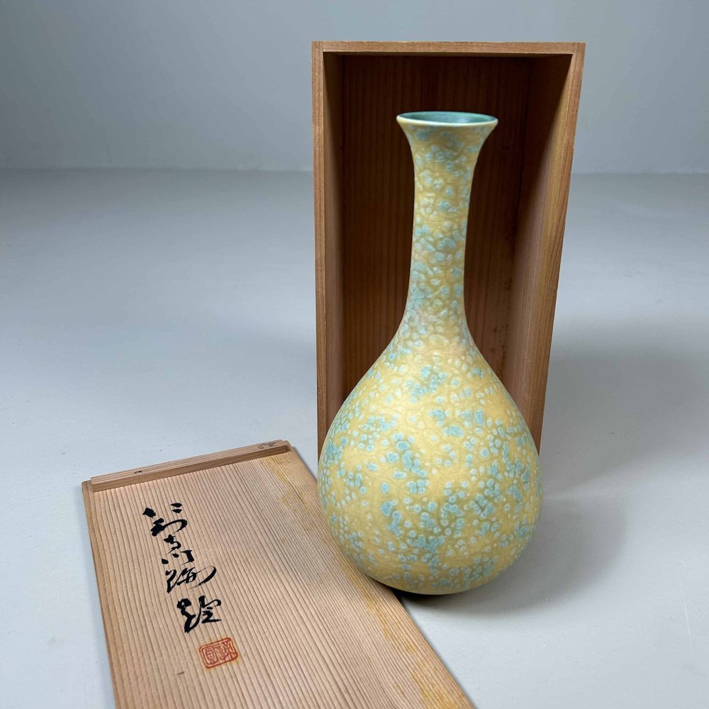 Mid-Century Kiyomizu Ikebana Vase, Kyoto, Japan, 1960s for sale at Pamono