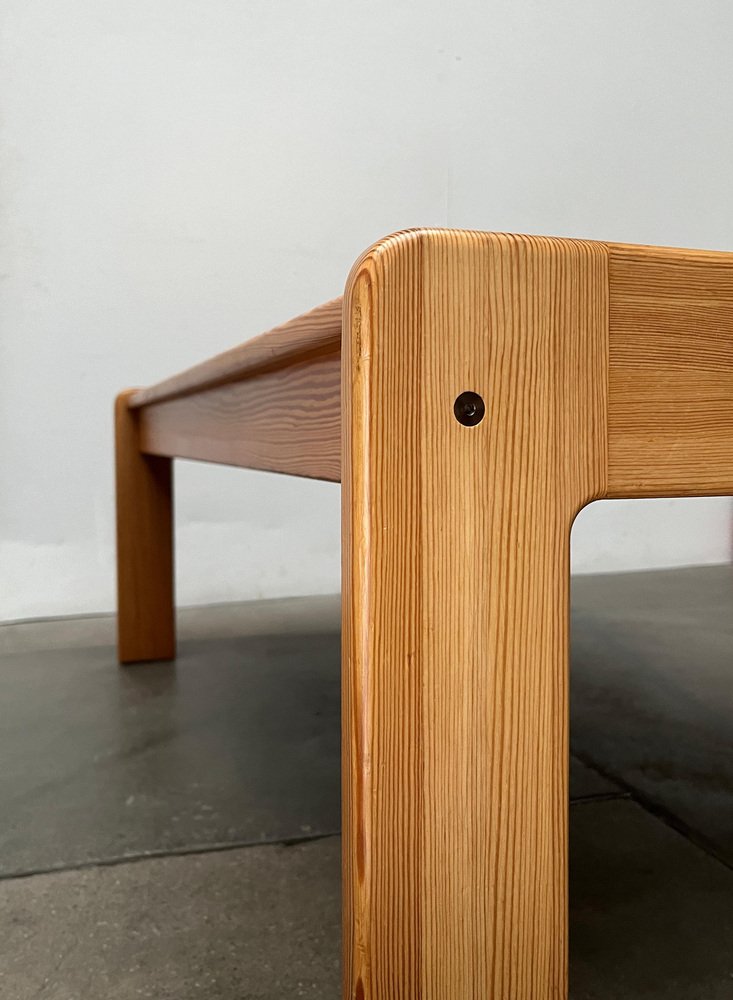 Vintage Swedish Pine Couch Table by Yngve Ekström for Swedese, 1970s ...
