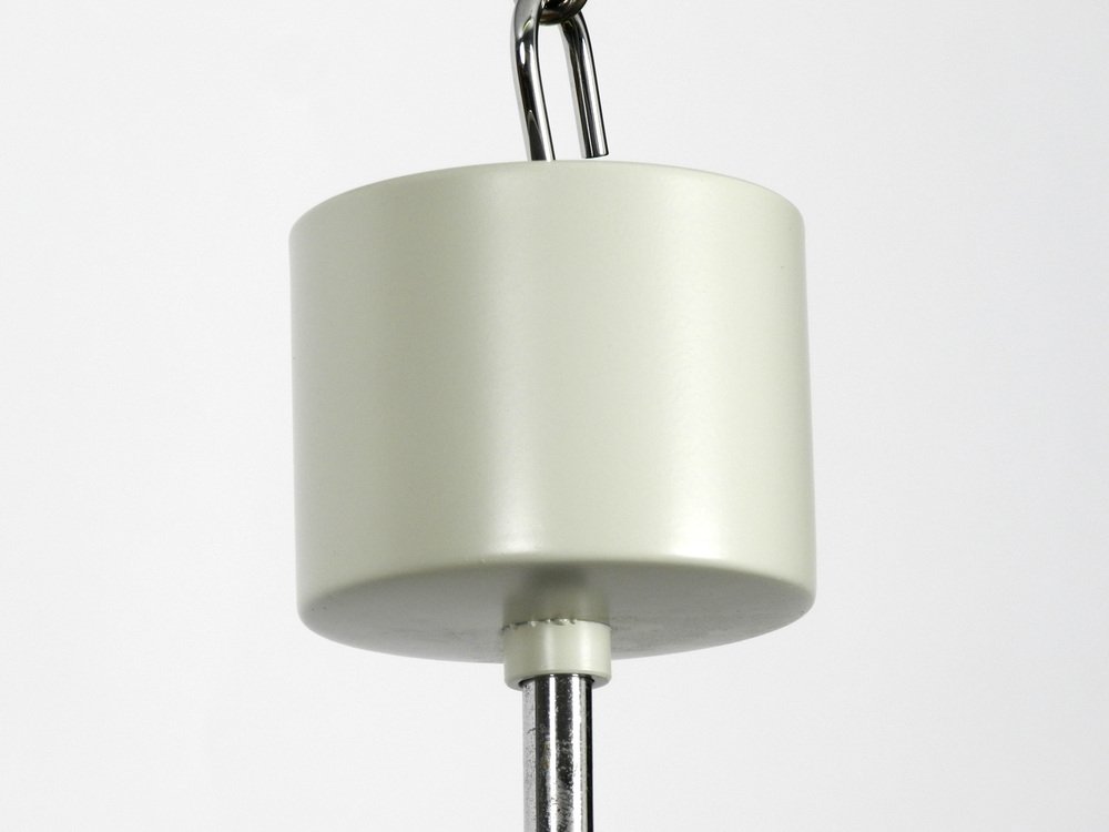 Space Age Atomic Metal Ceiling Lamp with 12 Light Gray Glass Spheres ...