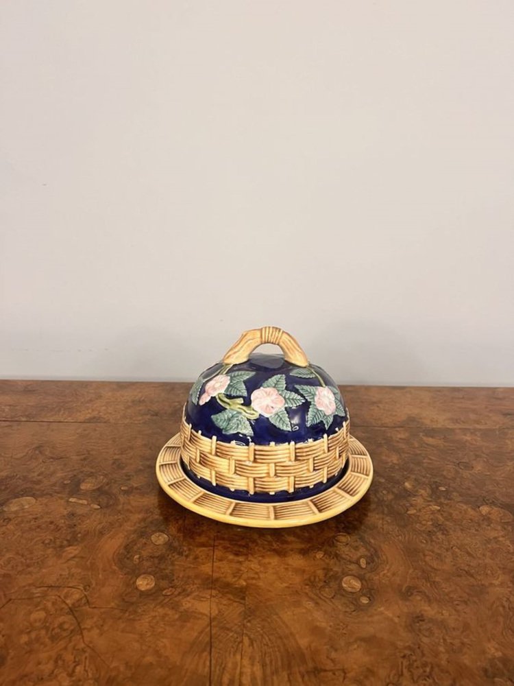 Victorian Majolica Cheese Dish, 1880s for sale at Pamono