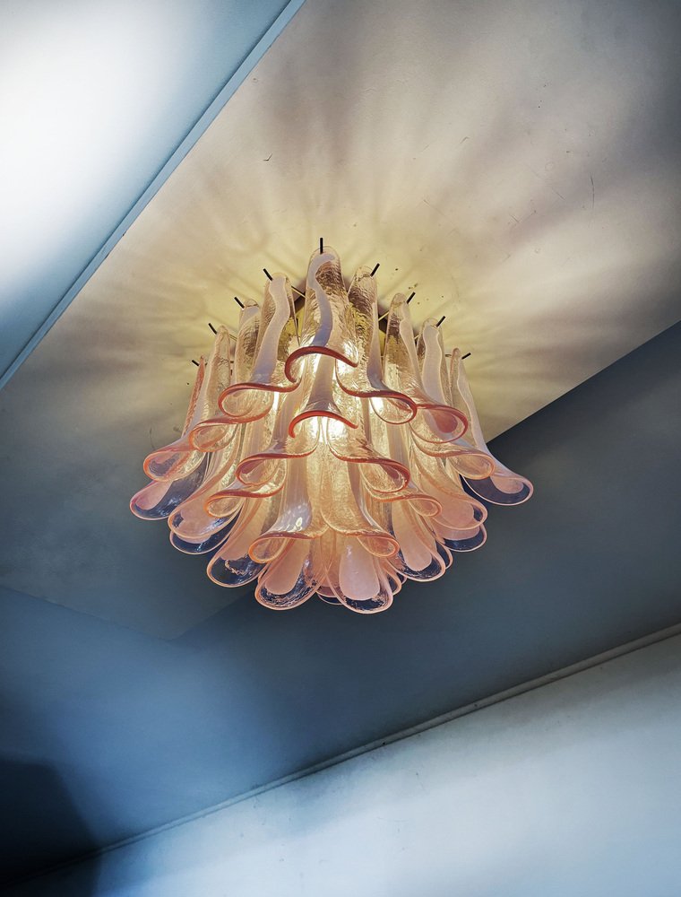 Murano Petal Ceiling Lamp, 1990s for sale at Pamono