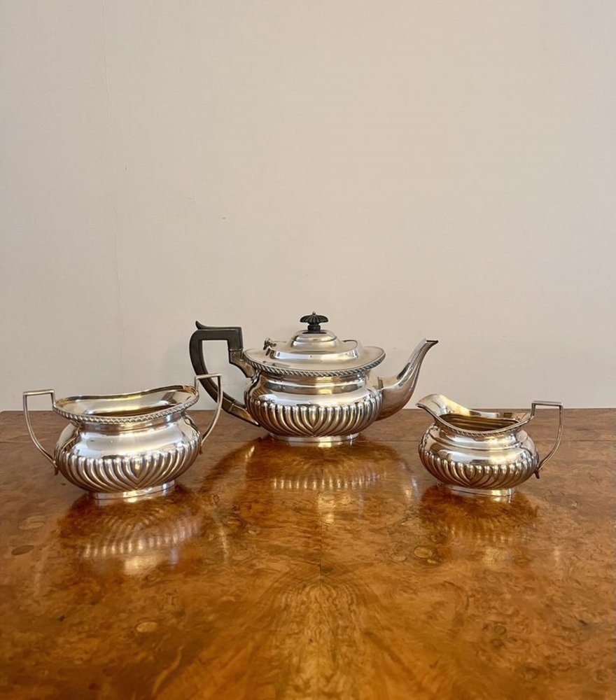 Antique Edwardian Tea Service, 1900s, Set of 3 for sale at Pamono
