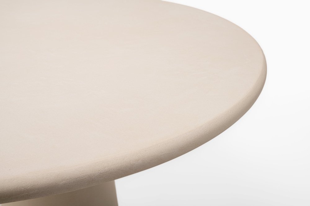 Round Natural Plaster Menhir 120 Dining Table by Isabelle Beaumont for ...