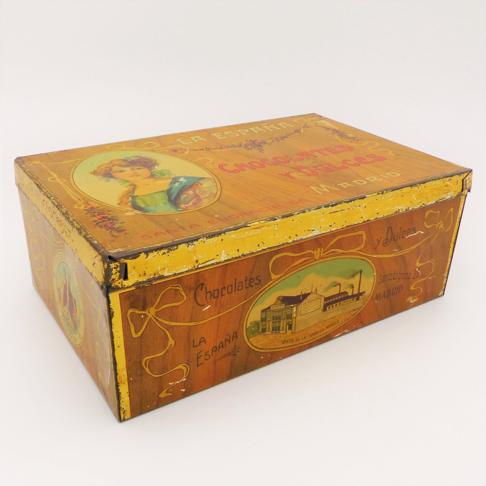 Antique Spanish Box, 1890s for sale at Pamono