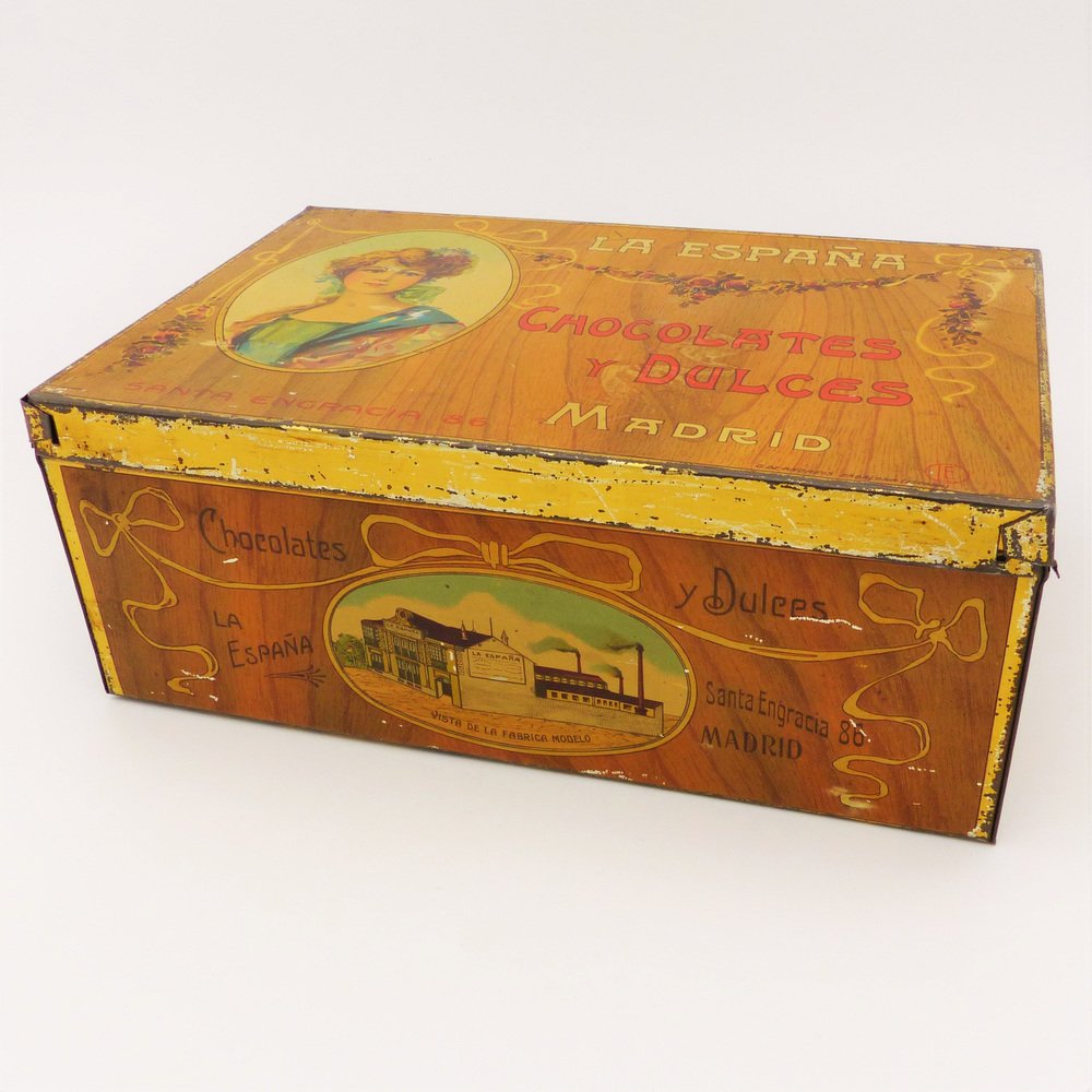 Antique Spanish Box, 1890s for sale at Pamono