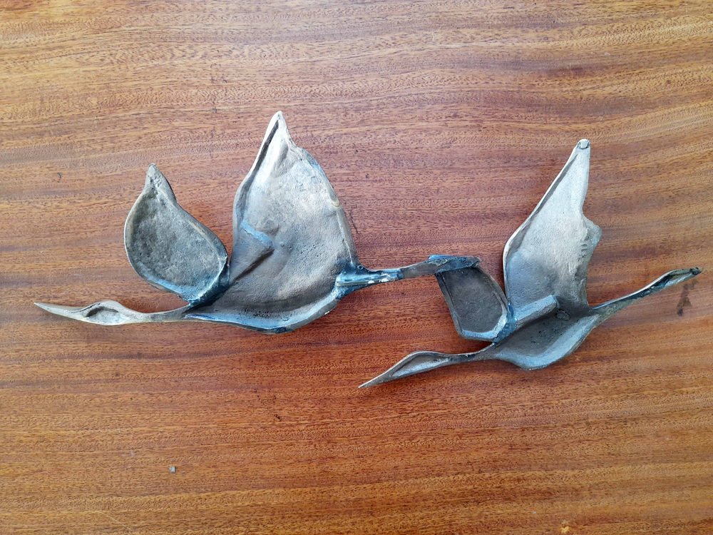 Yves Lohé, Bird Sculpture, 1970s, Bronze for sale at Pamono