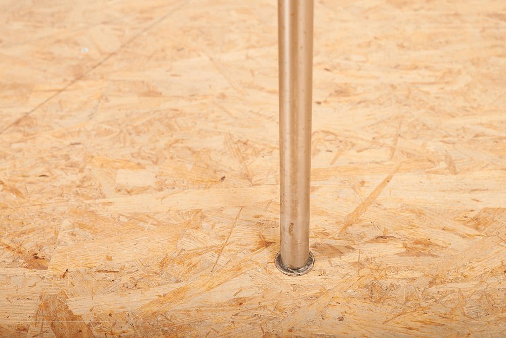 Table with Chrome-Plated Tubular Steel Legs for sale at Pamono