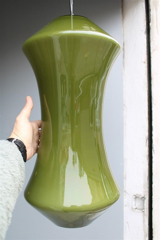 Clessidra Ceiling Light in Murano Glass attributed to Seguso, 1950s for ...