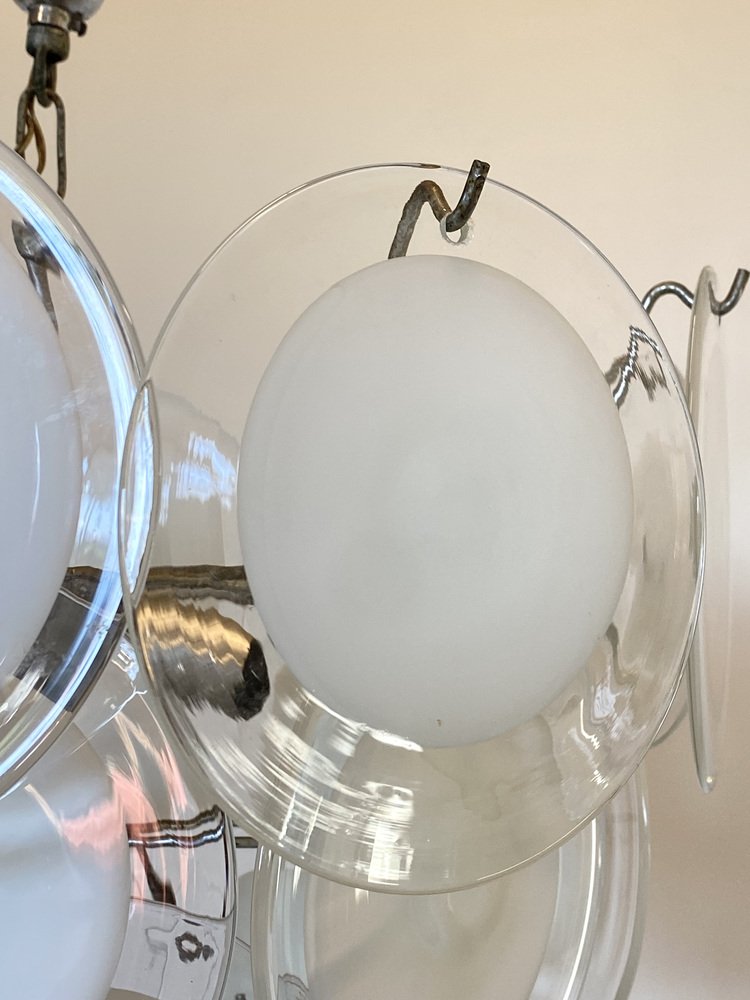 Glass Disc Ceiling Light from Vistosi, 1960s for sale at Pamono