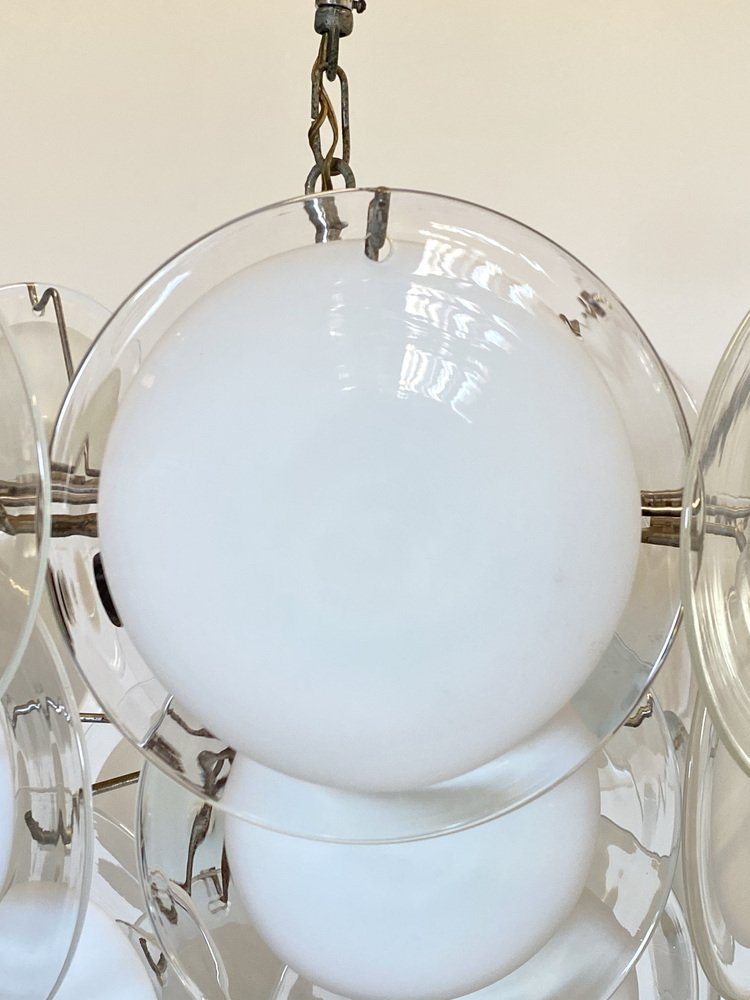 Glass Disc Ceiling Light from Vistosi, 1960s for sale at Pamono