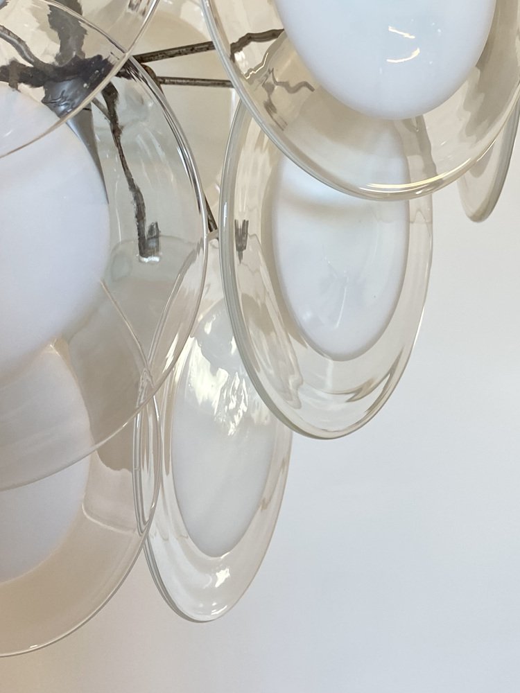 Glass Disc Ceiling Light from Vistosi, 1960s for sale at Pamono