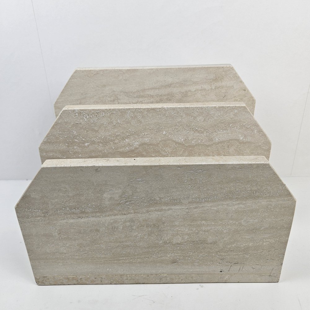 Italian Travertine Magazine Rack, 1990s for sale at Pamono