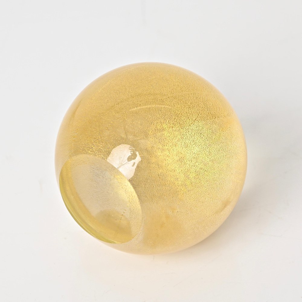 Seguso Spherical Paperweight in Murano Glass with Gold Dust, 1970s for ...