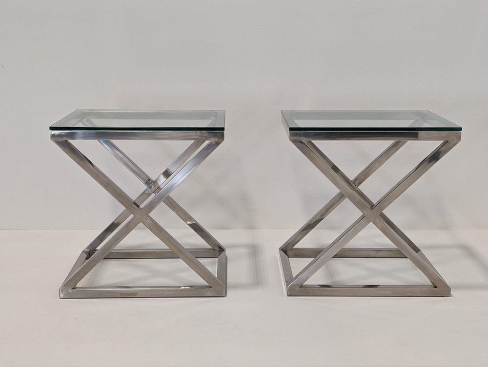 Cross Side Tables from Eichholtz, Set of 2 for sale at Pamono