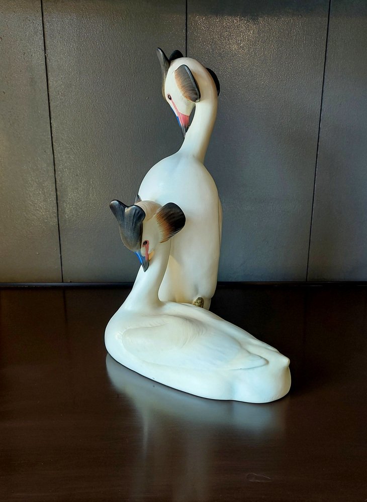 Polychrome Ceramic I Tuffetti Statue by Felice Tosalli for Lenci, Italy ...