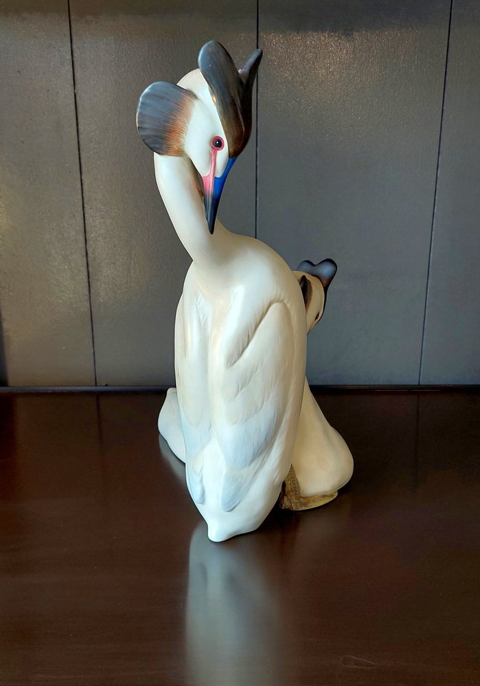 Polychrome Ceramic I Tuffetti Statue by Felice Tosalli for Lenci, Italy ...