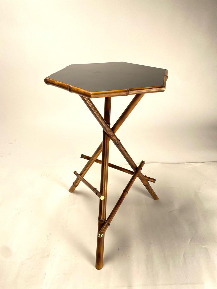 Vintage Italian Armchairs and Coffee Table in Bamboo and Brass by Paolo ...