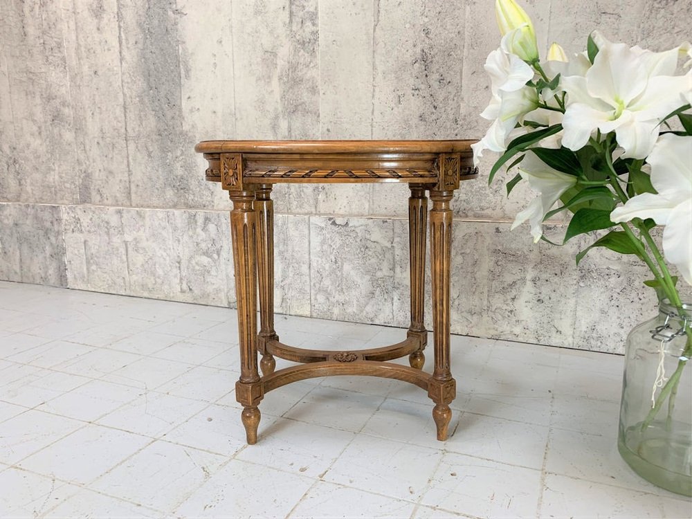 Louis XVI Carved Cane Dressing Table Stool for sale at Pamono
