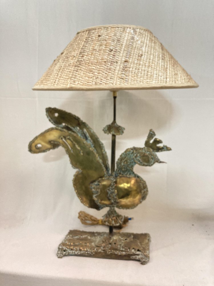 Brutalist Sculpture Lamp by Jacques Duval-Brassor, 1970s for sale at Pamono