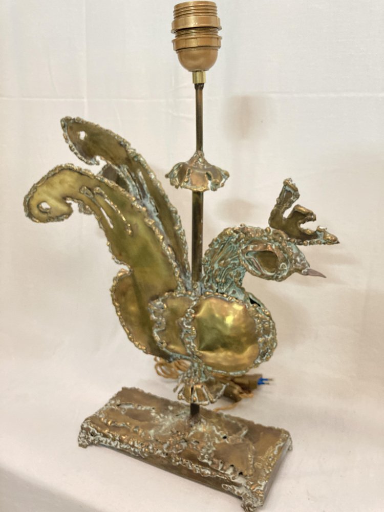 Brutalistische Skulptur Lampe von Jacques Duval-Brassor, 1970er bei ...