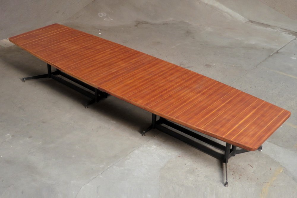 Mid-Century Modern Conference Dining Table in Teak, 1960s for sale at ...