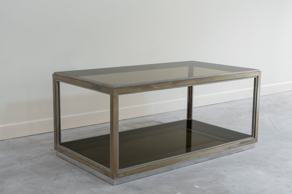 Vintage Steel Center Table, 1970s for sale at Pamono