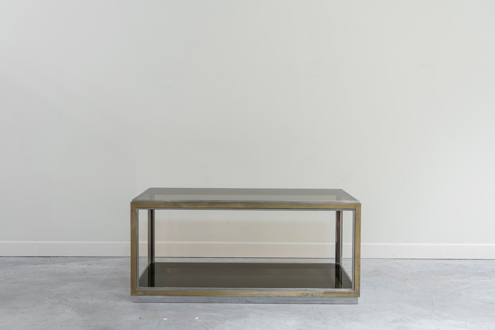 Vintage Steel Center Table, 1970s for sale at Pamono