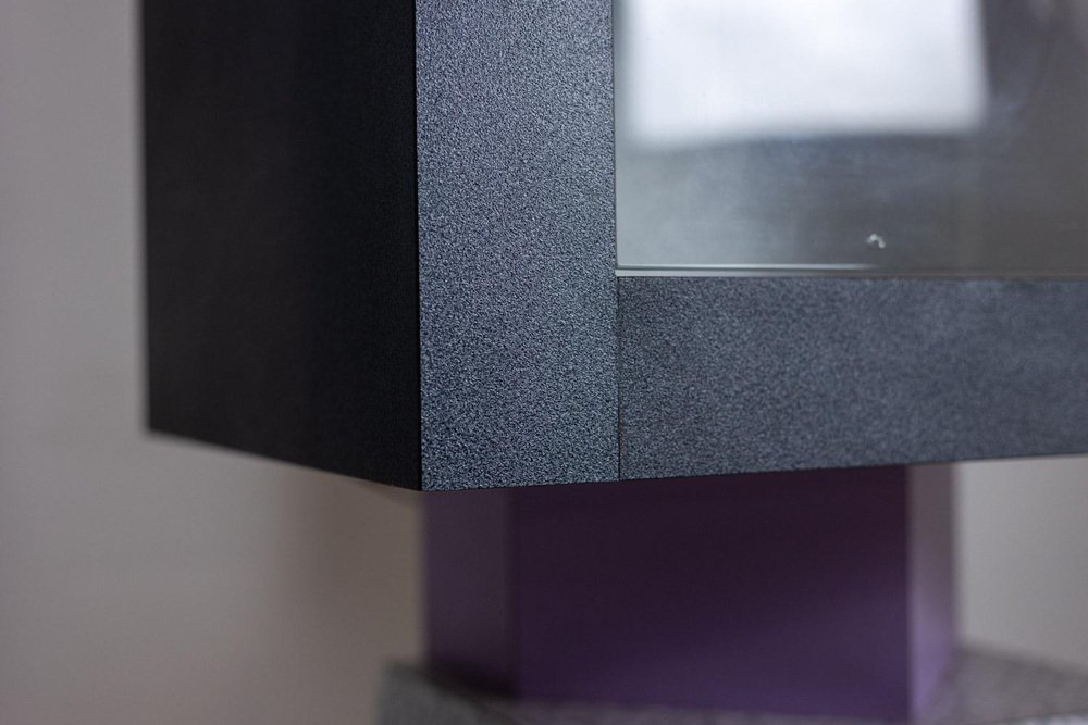 Lacquered Wooden Display Cases, 1980s, Set of 2 for sale at Pamono