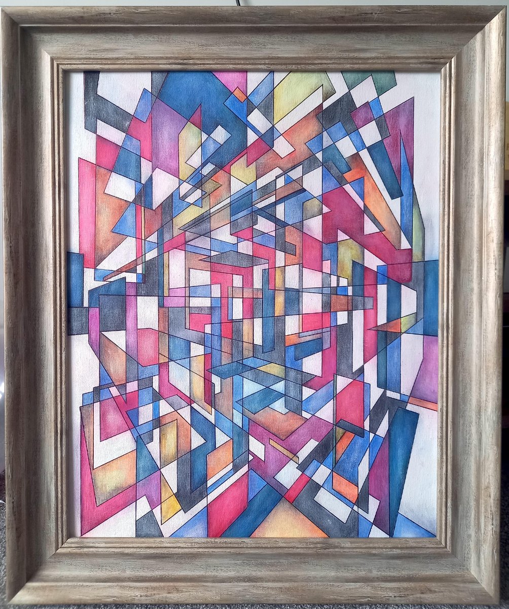 Christopher Barrow, Perspectives 2, 2024, Oil on Board, Framed for sale ...