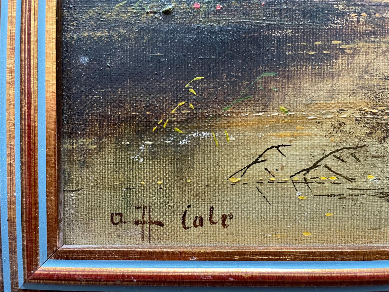 Arthur Cole, Punts on the River, Oil Paintings, 1890s, Framed, Set of 2 ...