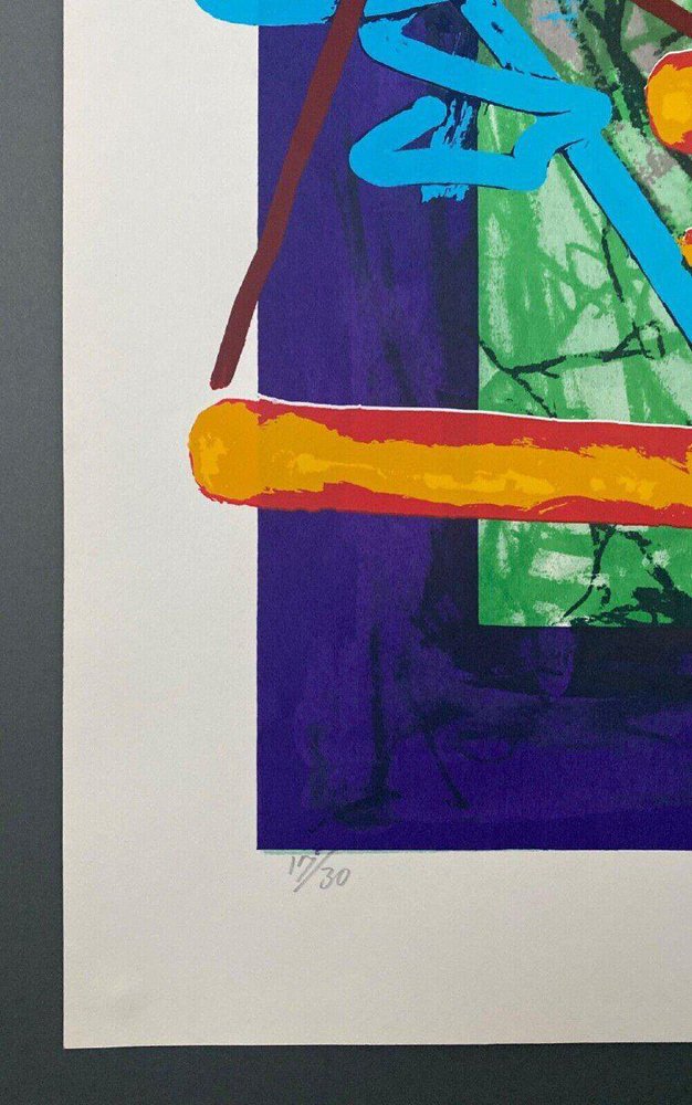 Joseph Hanly, Obstacle Race, 1983, Lithograph, Framed for sale at Pamono