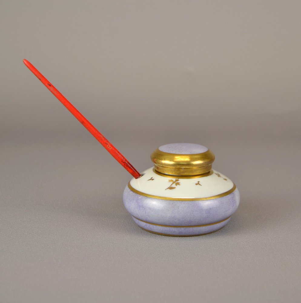 Inkwell in Limoges Porcelain, France for sale at Pamono