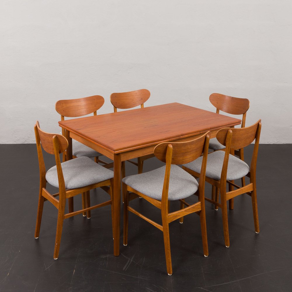 Teak Extendable Dining Table by Ar Mobler, Denmark, 1960s for sale at ...