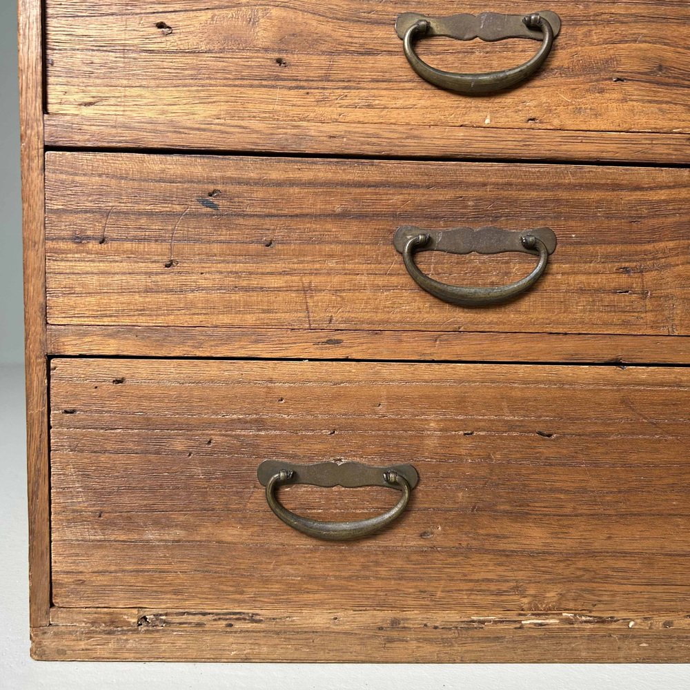 Small Japanese Traditional Tansu Chest of Drawers, 1920s for sale at Pamono