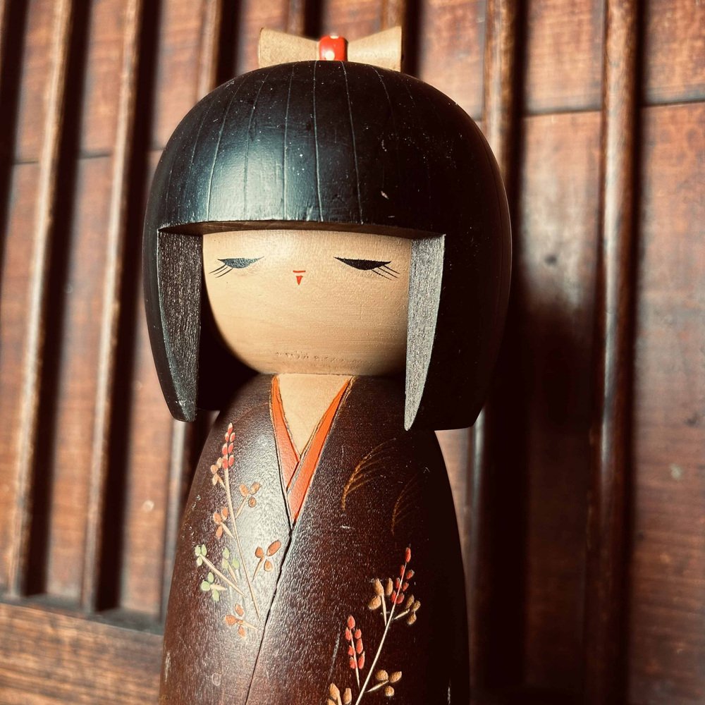 Vintage Sosaku Kokeshi by Sadao Kishi, Japan, 1980s for sale at Pamono