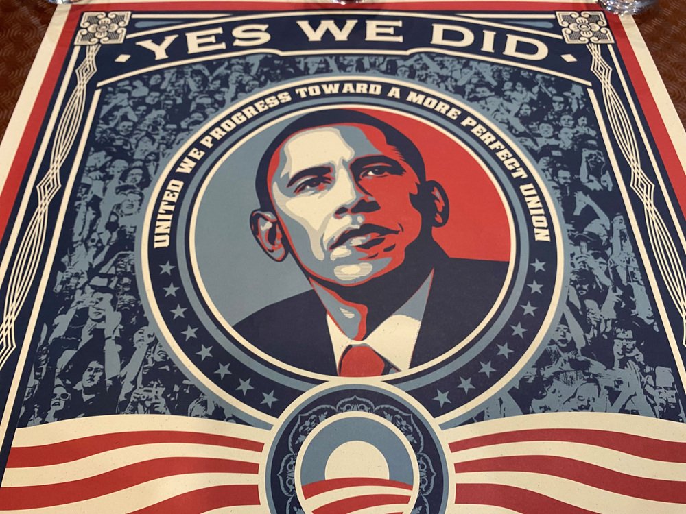 Obama Yes We Did Poster von Shepard Fairey, 2008 bei Pamono kaufen