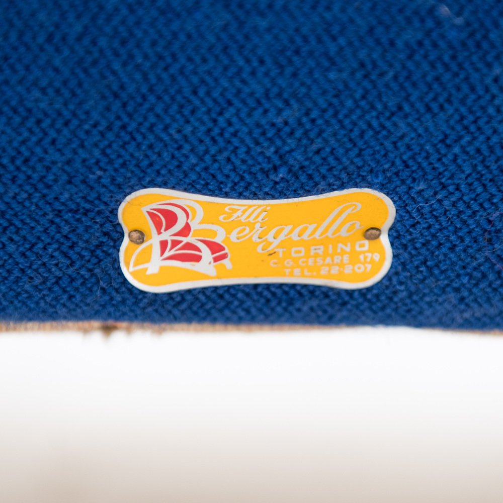 Set of Vintage Blue Armchairs, 1950s for sale at Pamono