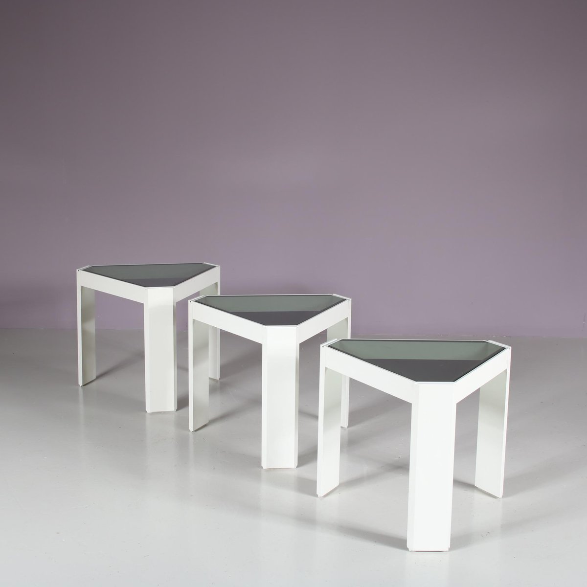 Tony Modular Stacking Tables by Porada Arredi, Italy, 1970s, Set of 3 ...