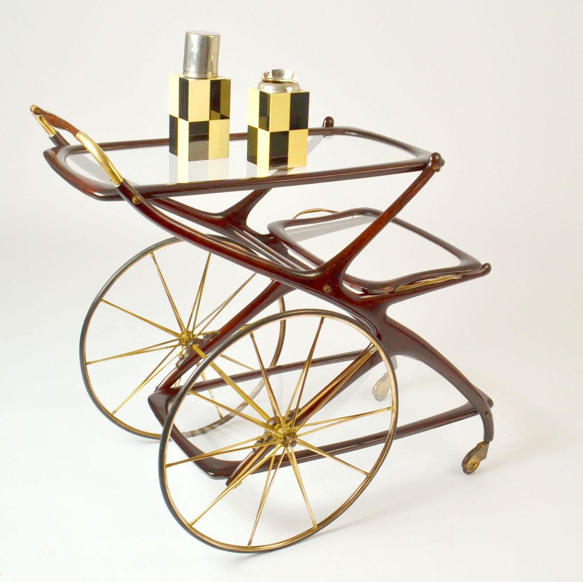 Italian Drinks Trolley by Cesare Lacca, 1950s for sale at Pamono