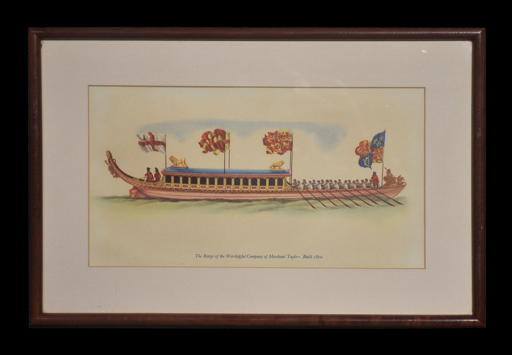 Livery Company Barges, Lithographien, 1890er, 9 . Set bei Pamono kaufen
