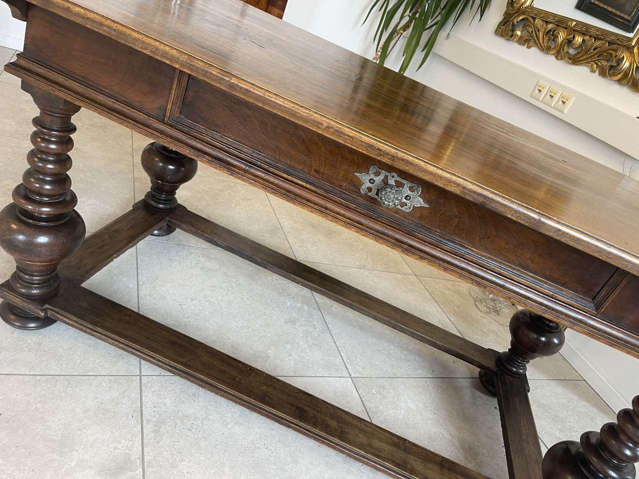 Baroque Wooden Side Table for sale at Pamono