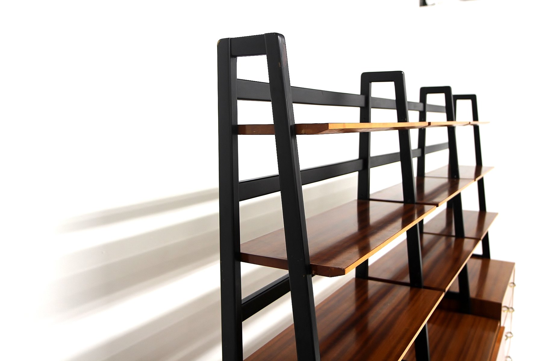 Scandinavian Library in Mahogany, 1960 for sale at Pamono