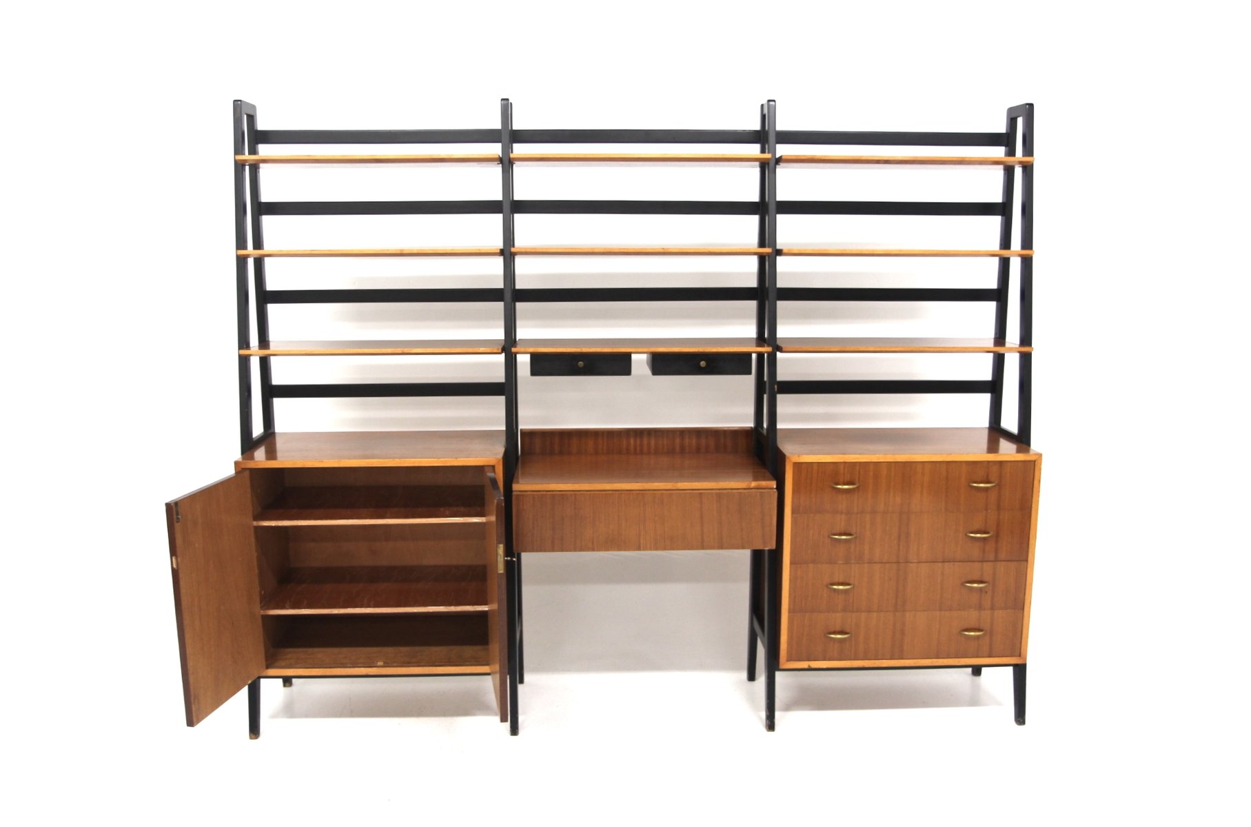 Scandinavian Library in Mahogany, 1960 for sale at Pamono