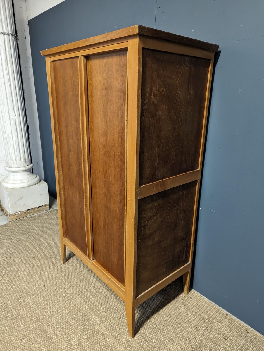 Vintage Brown Sliding Cabinet for sale at Pamono