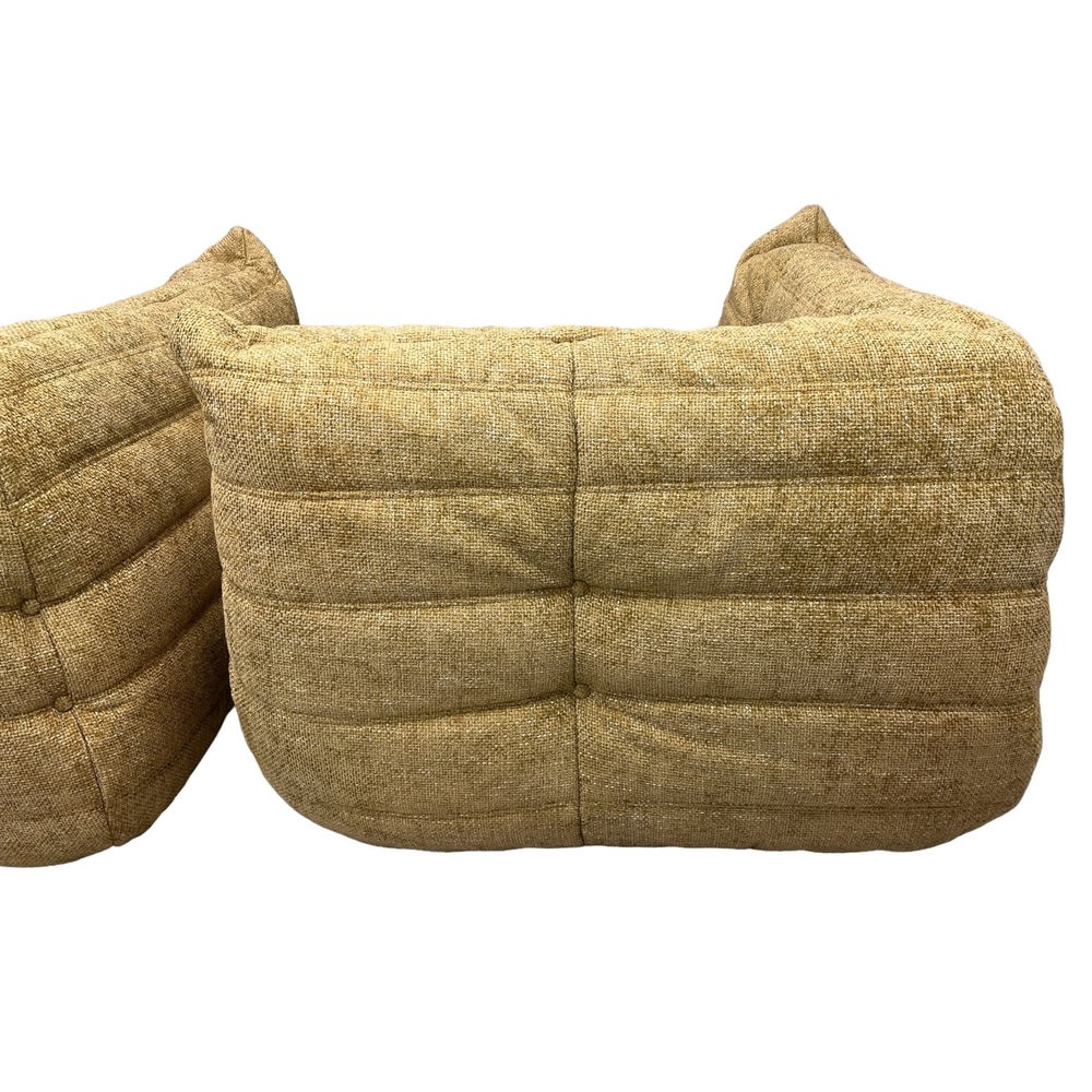 Vintage Yellow Two Corners Modular Sofa from Ligne Roset Togo, Set of 2 ...